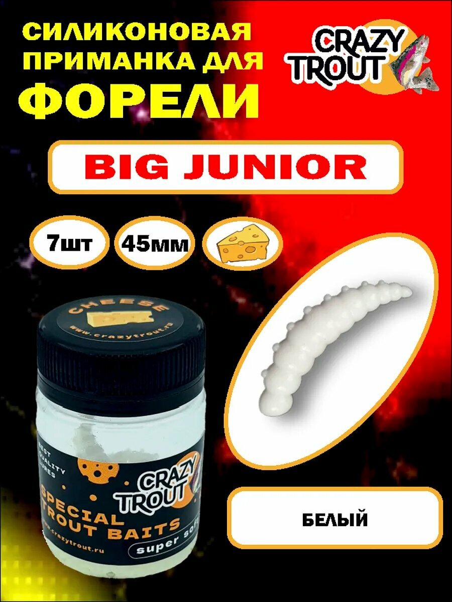 Силиконовая приманка для ловли форели BIG JUNIOR