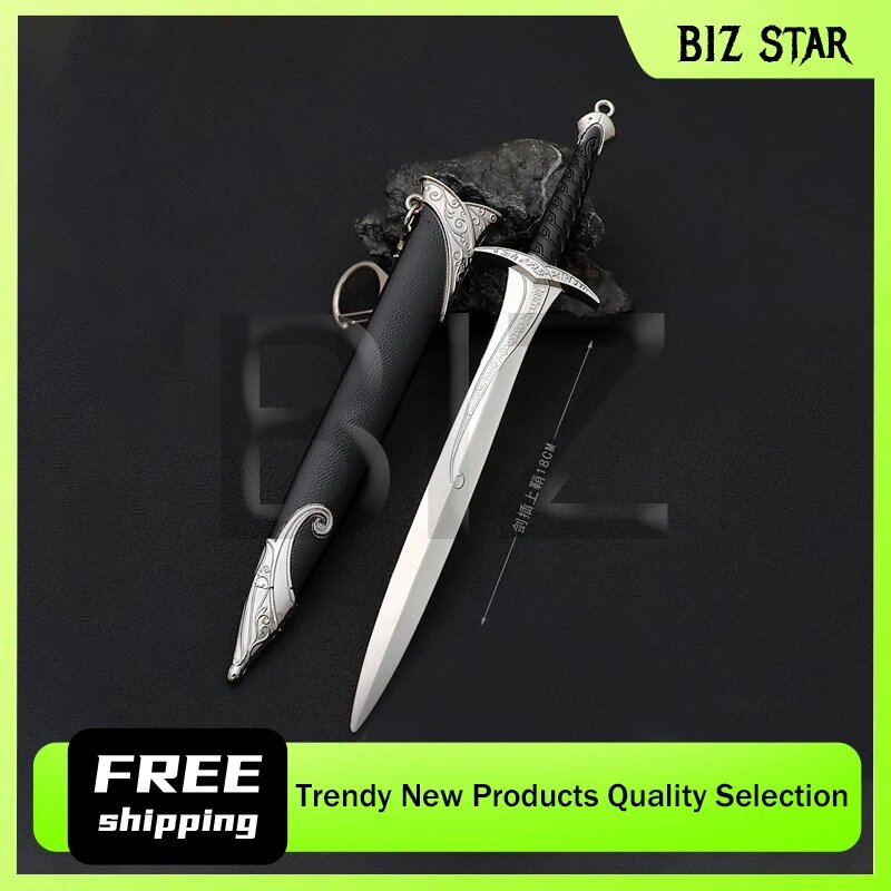 Металлический самурайский меч из фильма "Властелин колец" 18cm stinging sword
