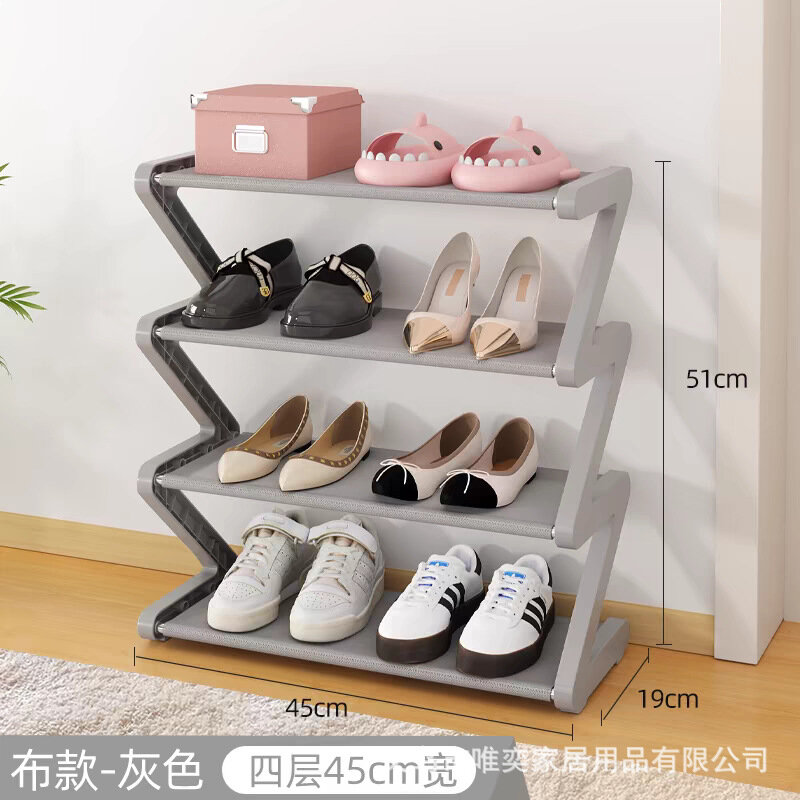 Креативная Z-образная обувная полка, популярное простое решение для хранения обуви дома, многоярусная сборная обувная полка для общежитий.