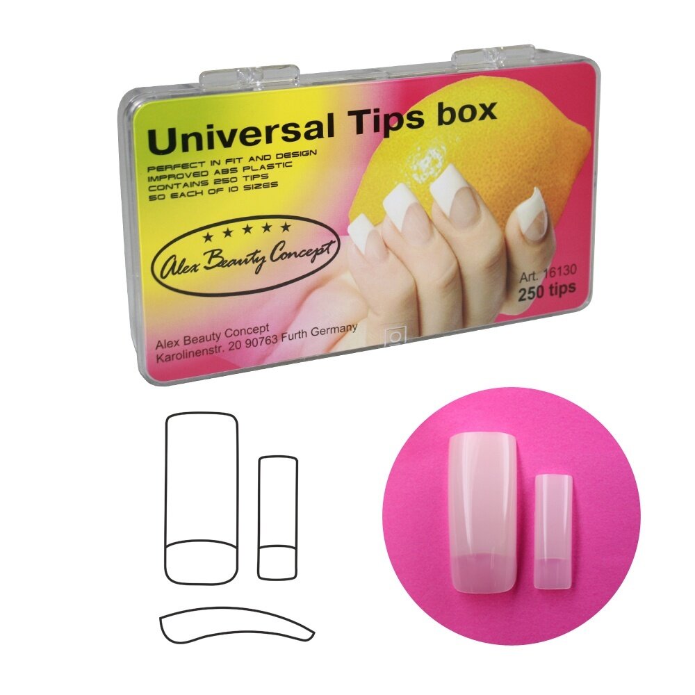 Alex Beauty Concept Типсы Universal Tips Box (500 шт)