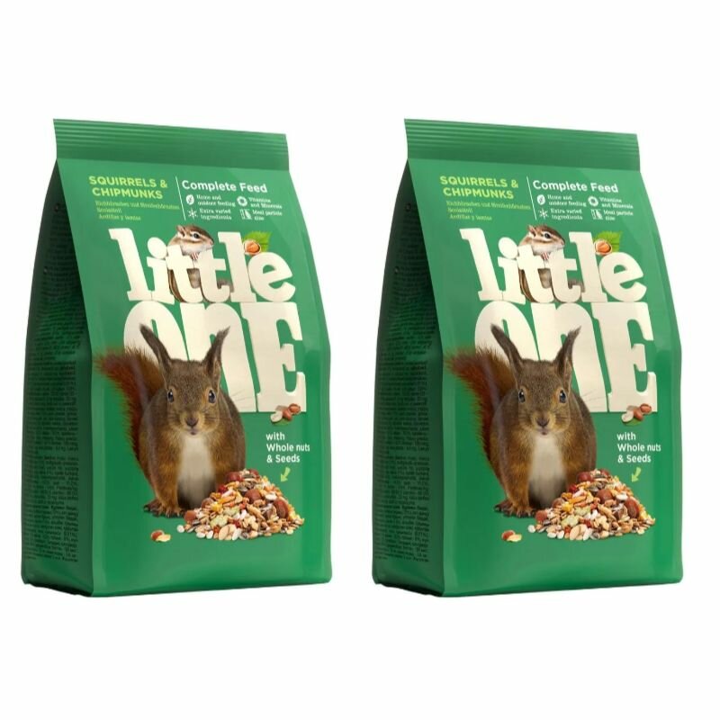 LITTLE ONE корм для белок и бурундуков ,400 г, 2шт
