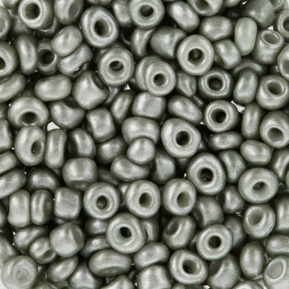 Бисер "Zlatka" GR 08/0 (0961-0979) 10 шт 10 г №0975 серый