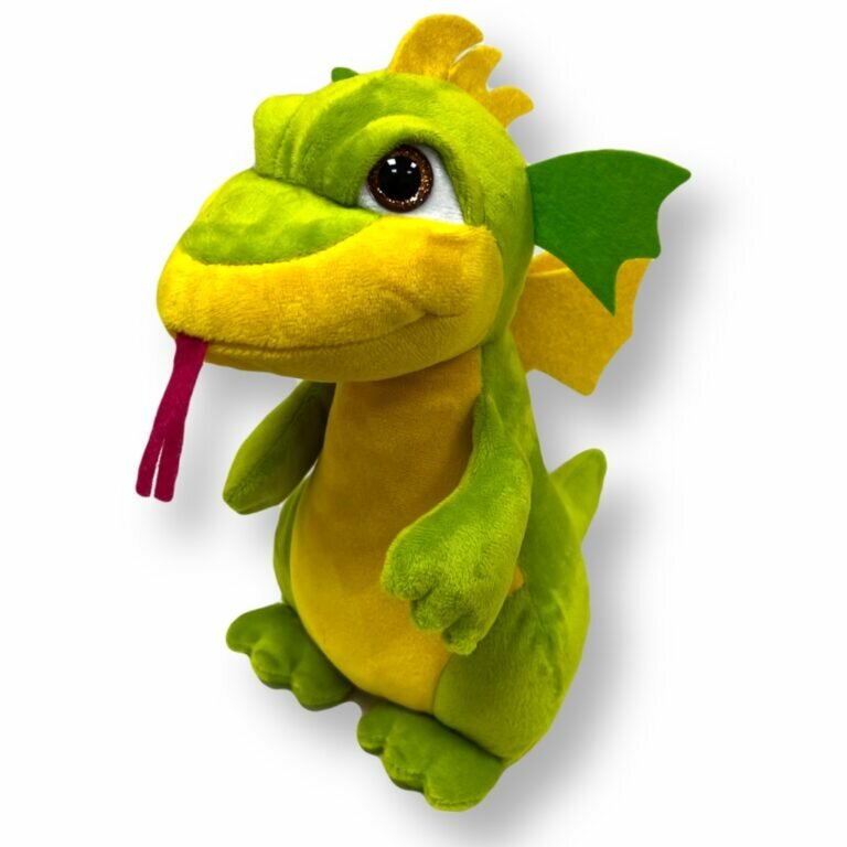 Мягкая Игрушка Дракон Драко (26см, зеленый) 11601, (ЗАО "Фирма Мальвина")