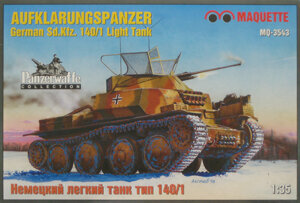 3543 MSD-Maquette Немецкий разведывательный танк Sd. Kfz.140/1 Масштаб 1/35
