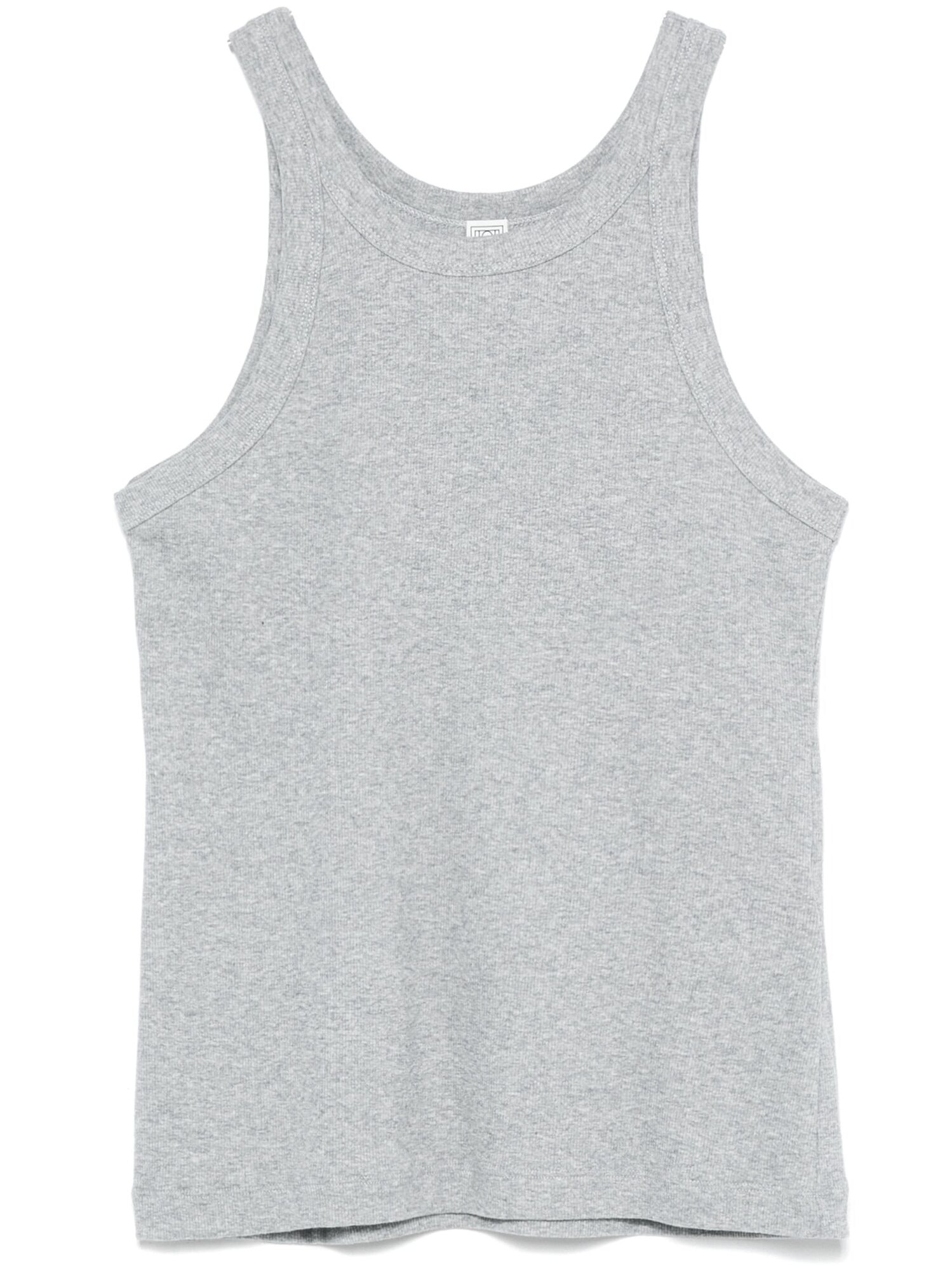 Топ TOTEME Curved ribbed tank top