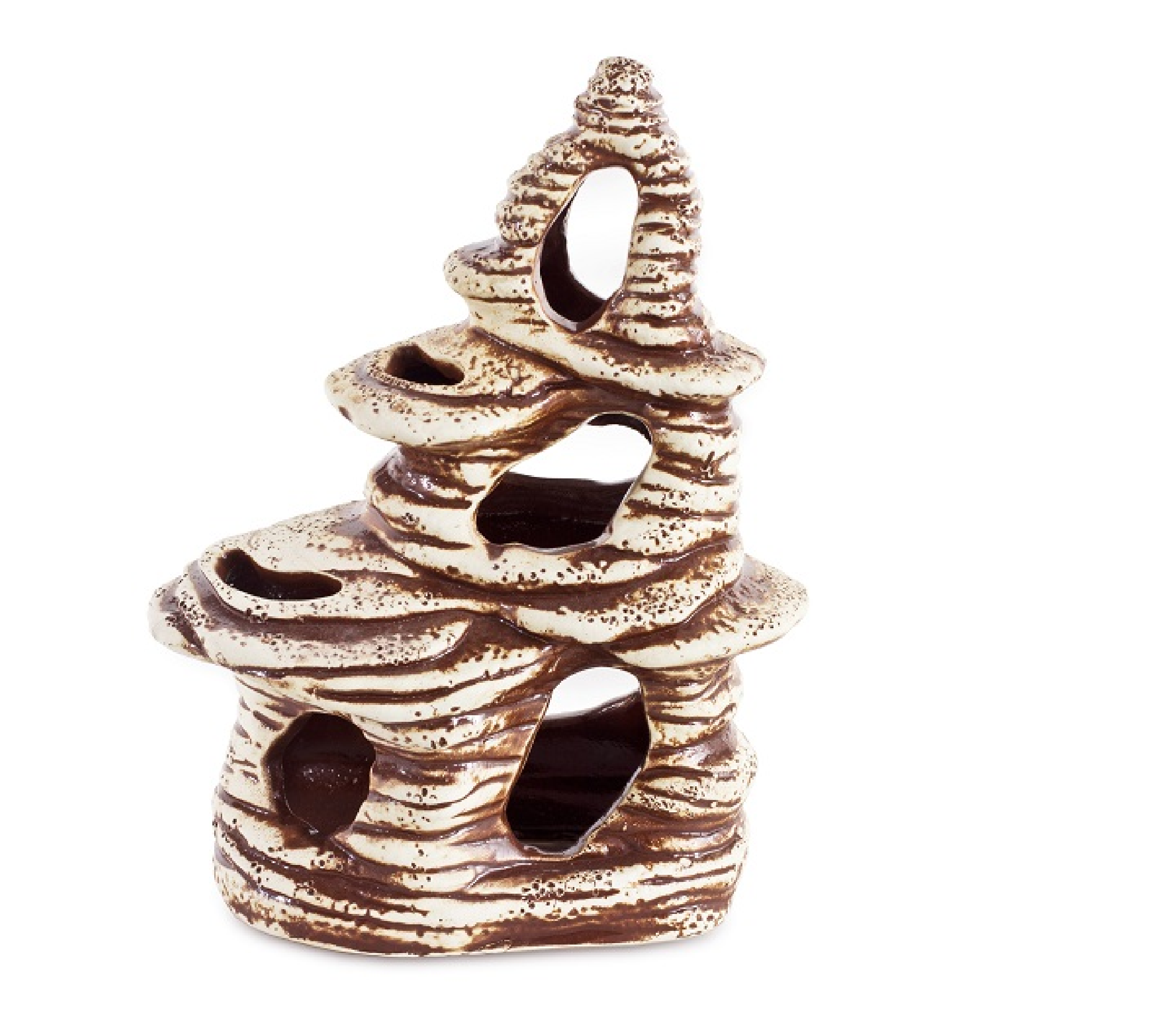 Декорация для аквариума Орловская керамика "Черепаший берег", керамика, бежево-коричневая, 20,5x10,5x23,5см