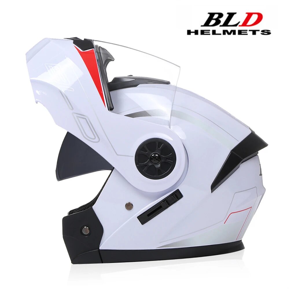 Индивидуальный мотоциклетный шлем на все лицо Casco Flip Up для мотокросса, гоночный мотоциклетный шлем безопасности, спуск, модульный, для мужчин и женщин, мотокросс утвержденный ECE Белый, XL, 12