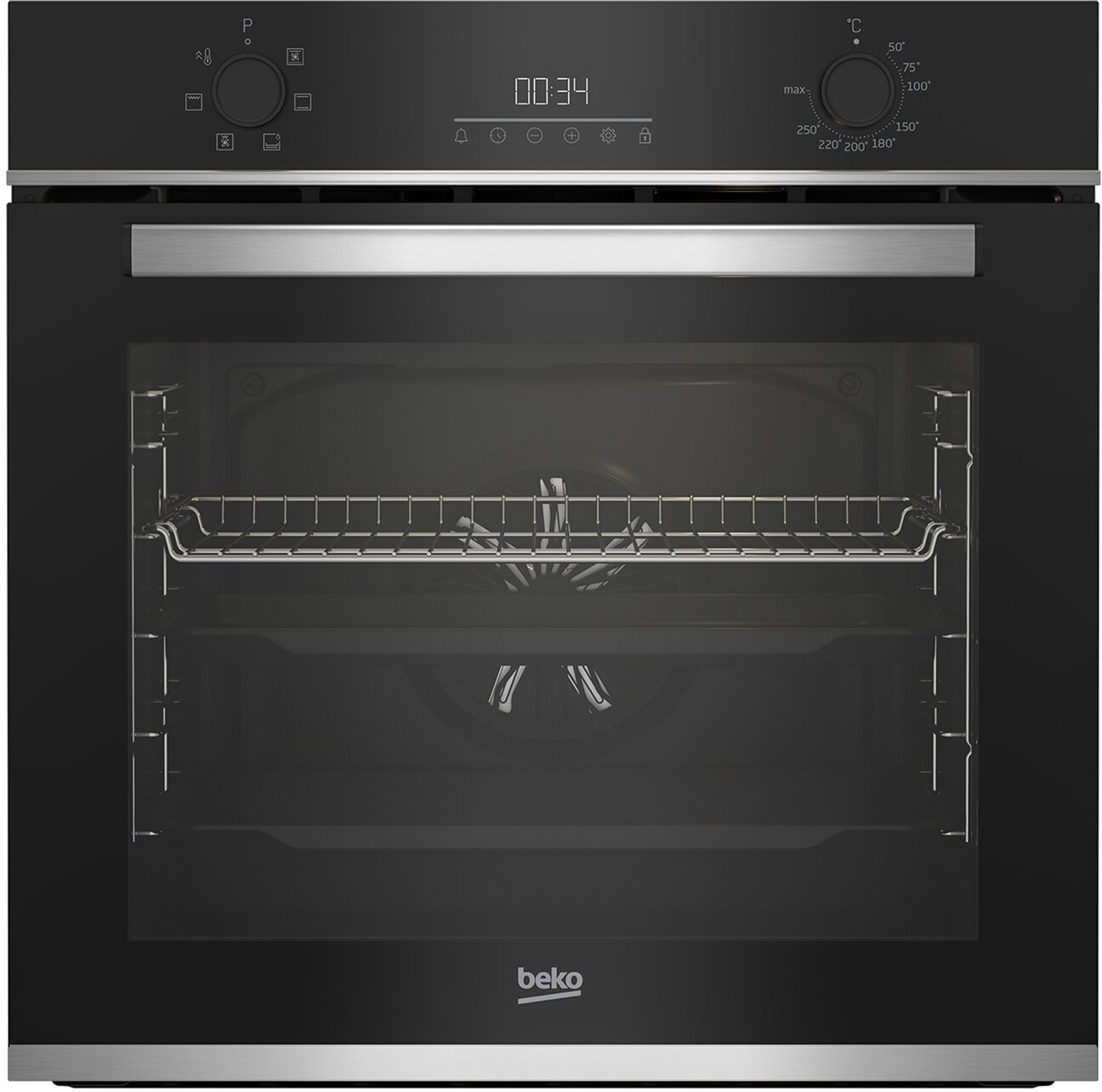 Встраиваемый электрический духовой шкаф Beko BBIE133002XD, гриль/конвекция, черный