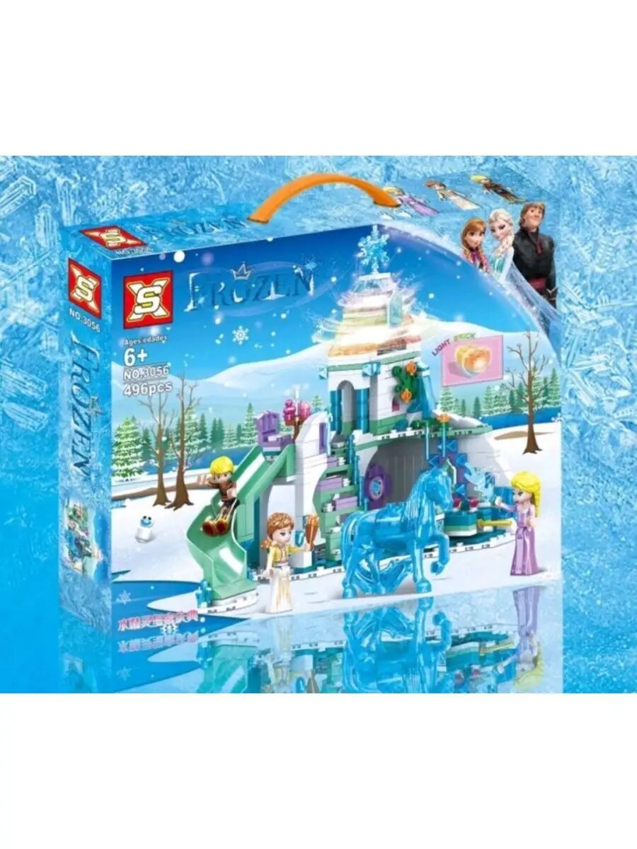 Игрушки для девочек конструктор Принцессы Холодное сердце Frozen Зимняя сказка / 496 деталей