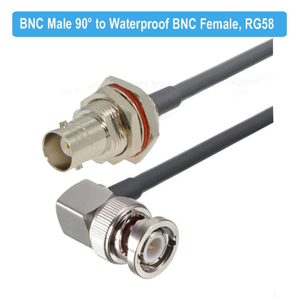BEVOTOP BT1235-RG58 водонепроницаемый кабель BNC 50CM, BNC FW to BNC M90