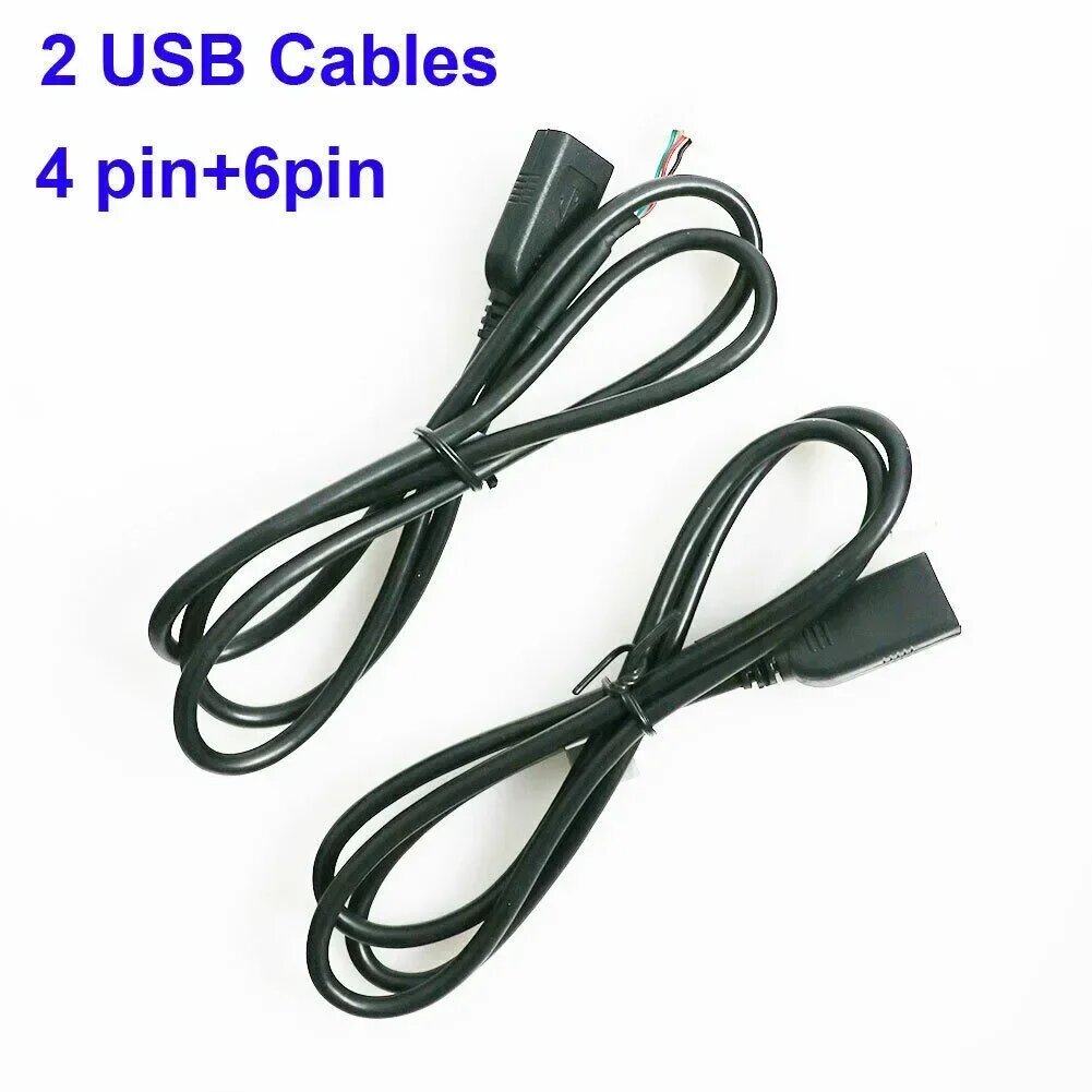 USB-кабель-адаптер 4-pin+6-pin для автомагнитолы Android
