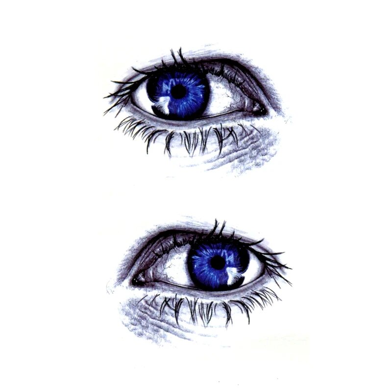 Водостойкая временная татуировка с глазами для женщин, искусственная татуировка, наклейка, флеш-тату, боди-арт, хна для татуировок, вещи для мужчин