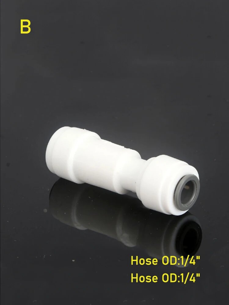 Пластиковые фитинги обратного осмоса 1/4" 3/8" B