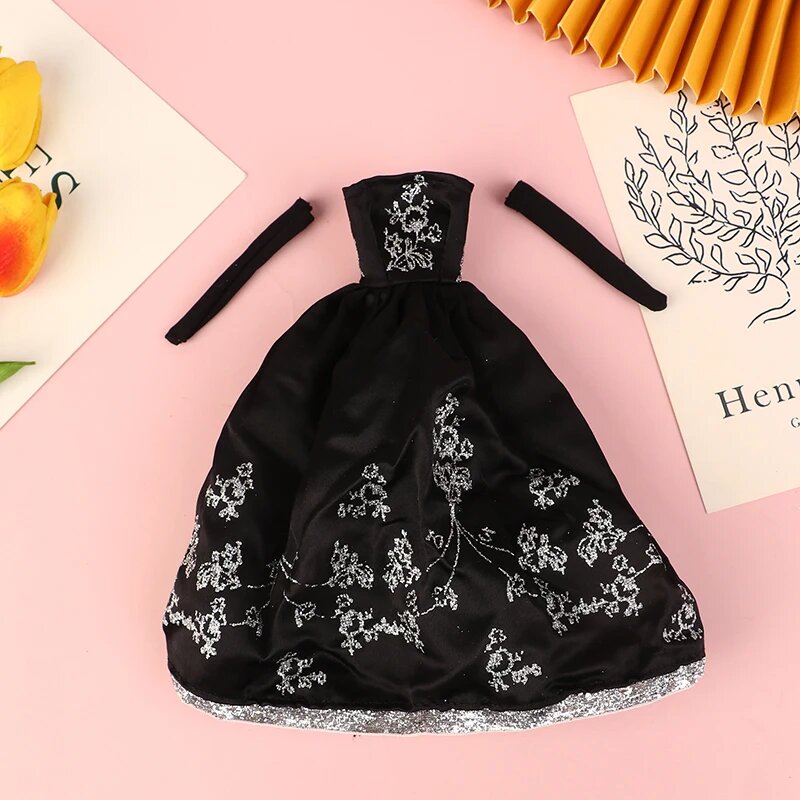 Кукольное платье JTZTF для кукол 11 дюймов Черный, Black