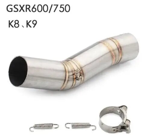 Выхлопной глушитель K7 GSXR 600 750 GSXR700 GSXR750 для мотоцикла, средний соединительный трубопровод для Suzuki GSX R600 R700 R750 K7 K8
