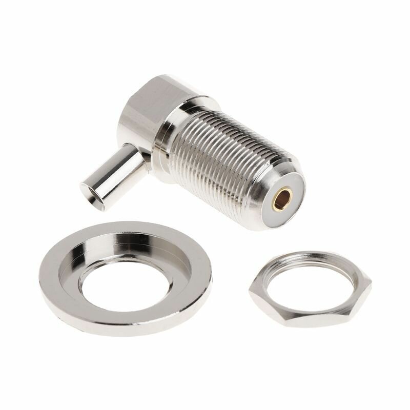 Соединитель РФ СО239 УХФ женский прямоугольный для коаксиального кабеля РГ58 РГ142 ЛМР195