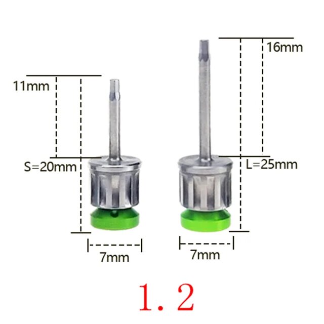 Стоматологическая отвертка Jumtop ICX ITI Dentium Osstem Anlylos 2Pcs 1.2