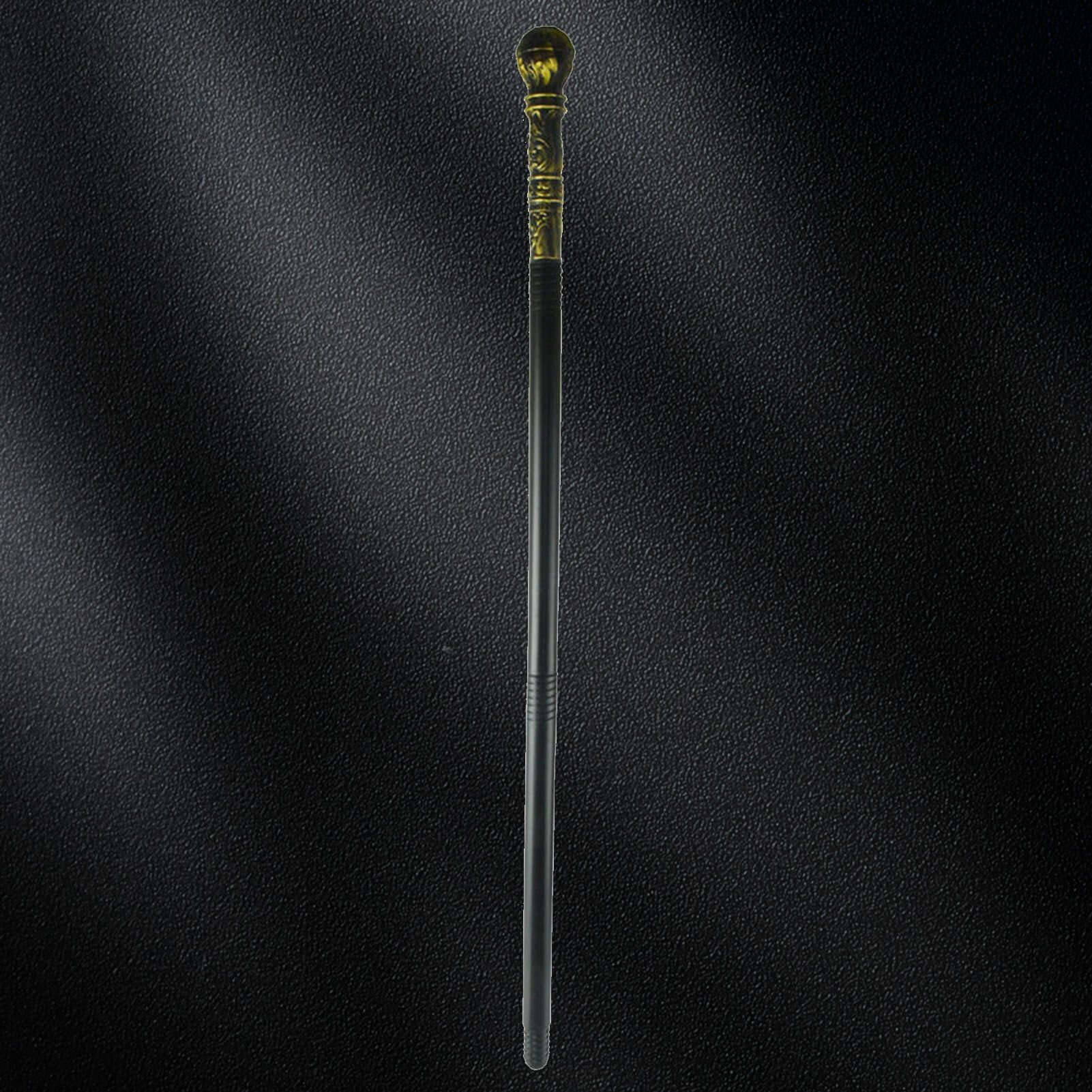 Мистический аксессуар фараона в древнем египетском стиле, посох, скипетр, аксессуар для костюма, реквизит для Хэллоуина, нарядные вечеринки, золотая бронза, круглая голова