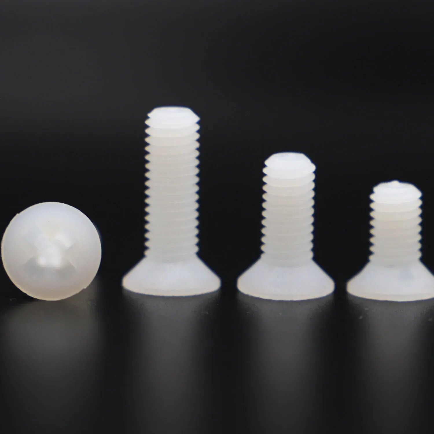 10-50 шт крест нейлоновые винты с потайной головкой черный, белый цвет пластиковые Phillips болты с плоской головкой M2 M2.5 M3 M4 M5 M6 M8