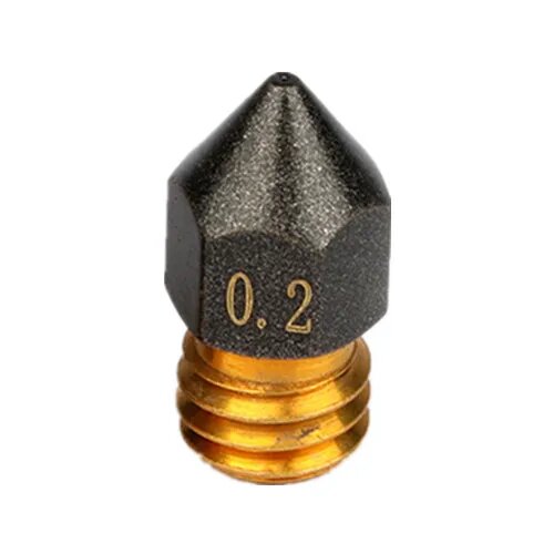 IdeaFormer MK8 Nozzle 0.2/0.3/0.4/0.5/0.6/0.8/1.0 мм латунь/птфэ 1.75 мм 2pcs, 0.2mm
