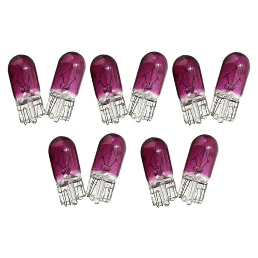 10 шт. фиолетовый T10 501 W5W 3 Вт автомобили авто грузовик внедорожник приборная панель приборная панель индикаторные лампы аксессуары для интерьера универсальные