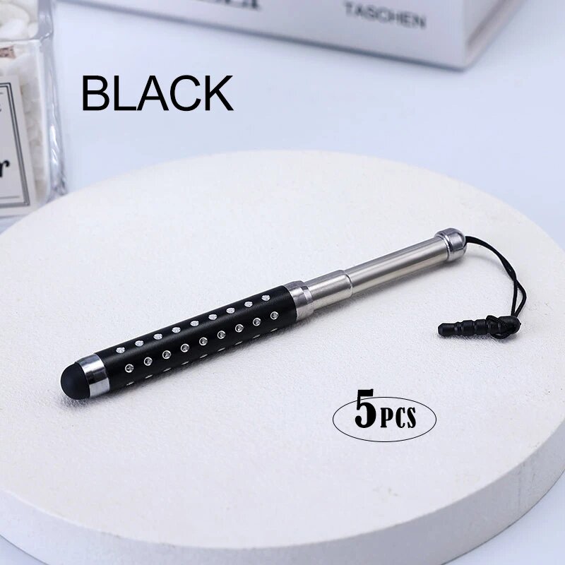 Профессиональный стилус, универсальный аксессуар для сенсорных экранов мобильных Black(5pcs)