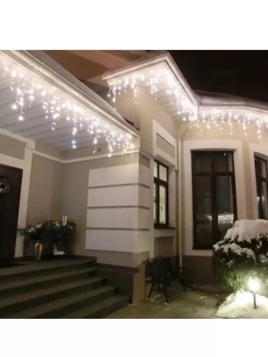 Электрогирлянда новогодняя уличная Бахрома