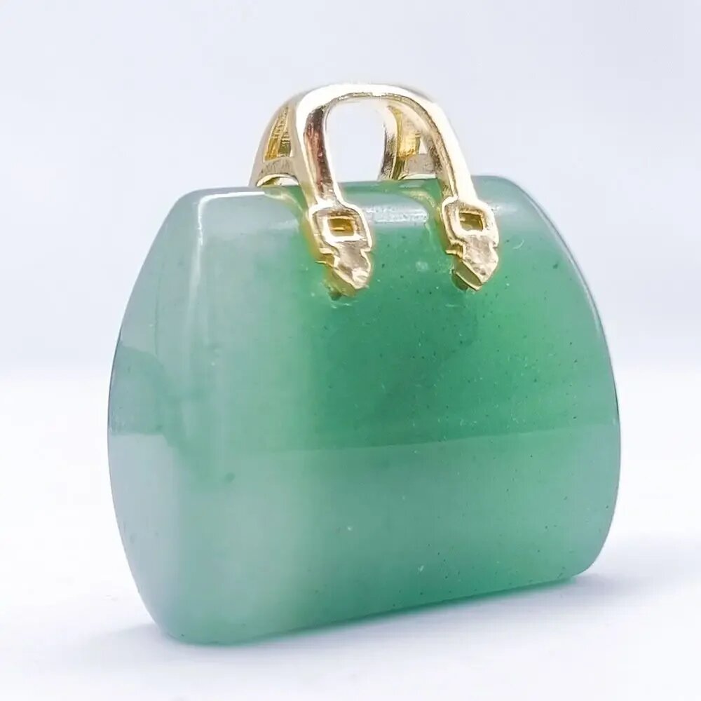 Статуя сумочки из натурального кристалла Изумрудный, 5