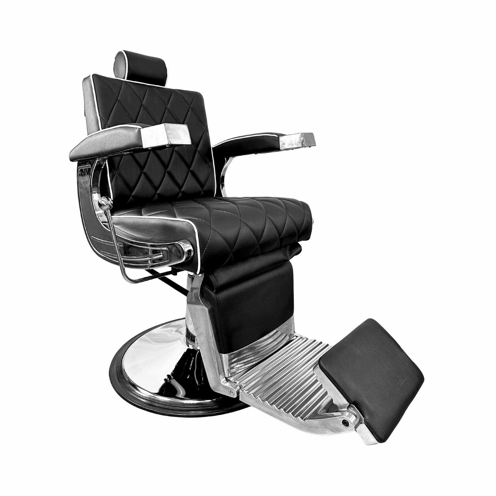 Кресло парикмахерское DiBiDi JB1034 с подголовником, черное, обивка из экокожи, byDi