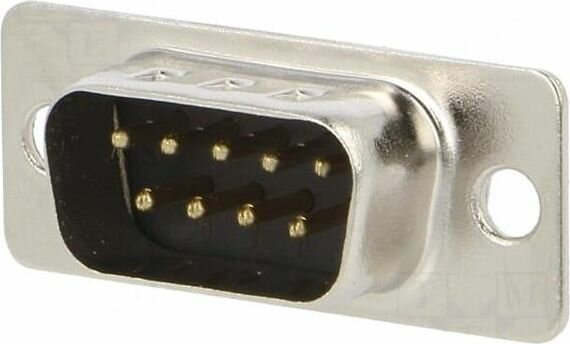 Разъем CONEC 301A10019X D-Sub PIN 9 "папа" на провод пайка 3А 1 шт