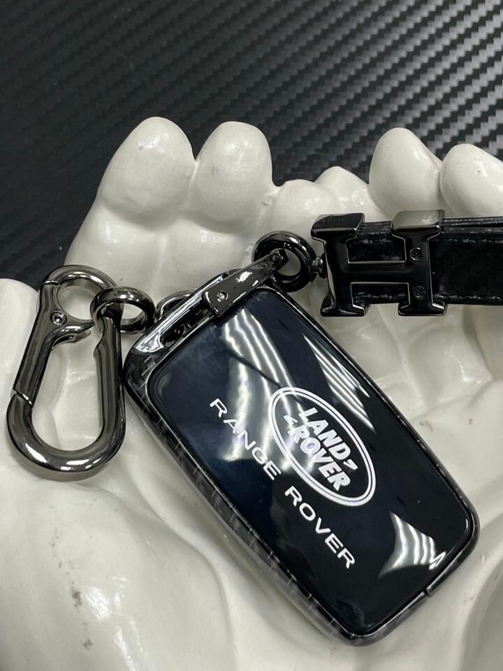 Металлический чехол для ключа Land Rover B карбоновый
