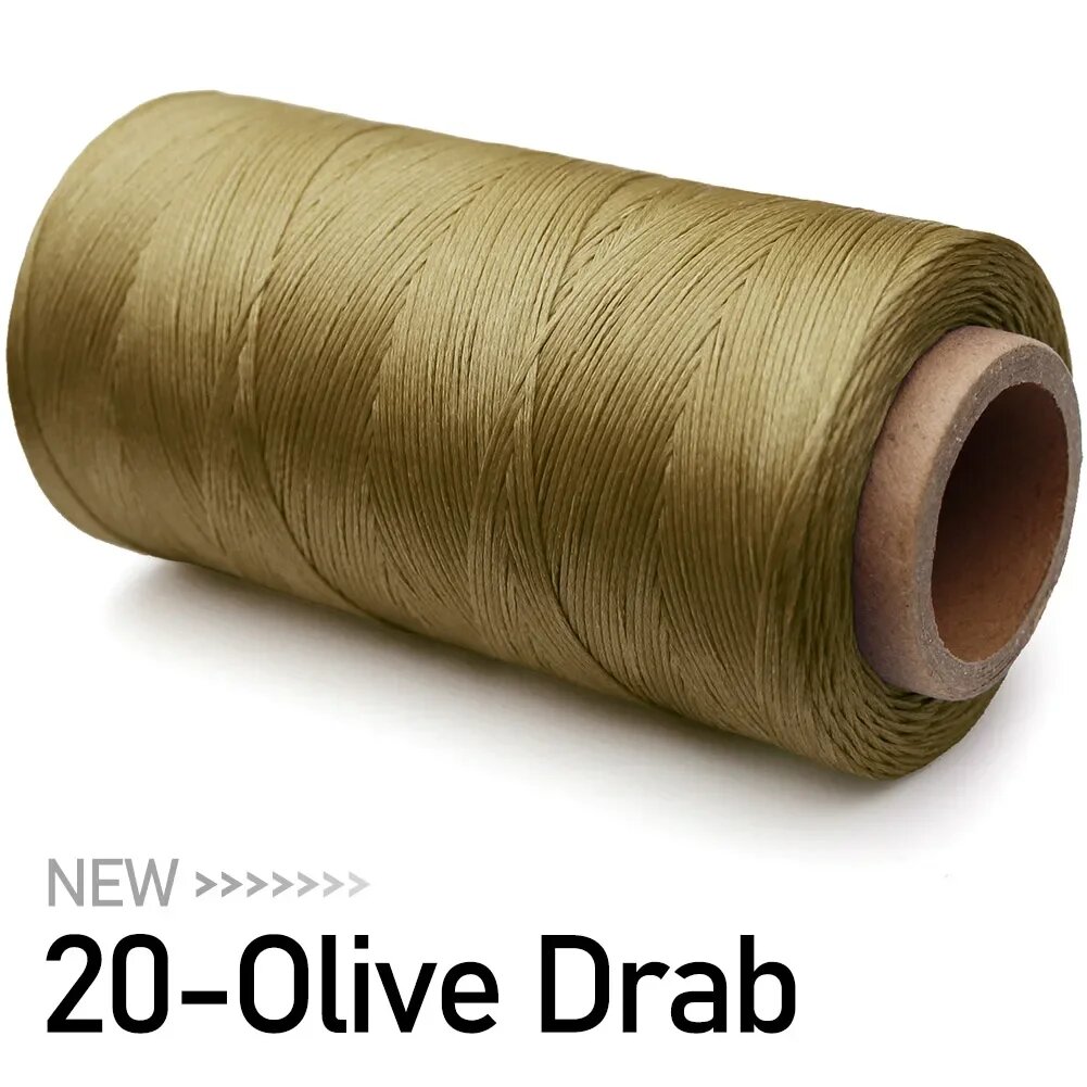 Вощеная нить для кожи 210D 1.0 мм, 200M, Olive Drab