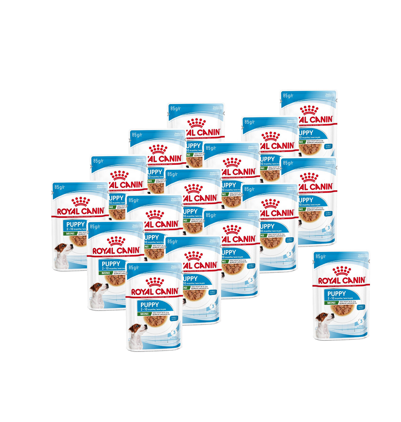 Royal Canin Для щенков собак мелких размеров с 2 до 10 месяцев кусочки в соусе, 0.085 кг х 16 шт.