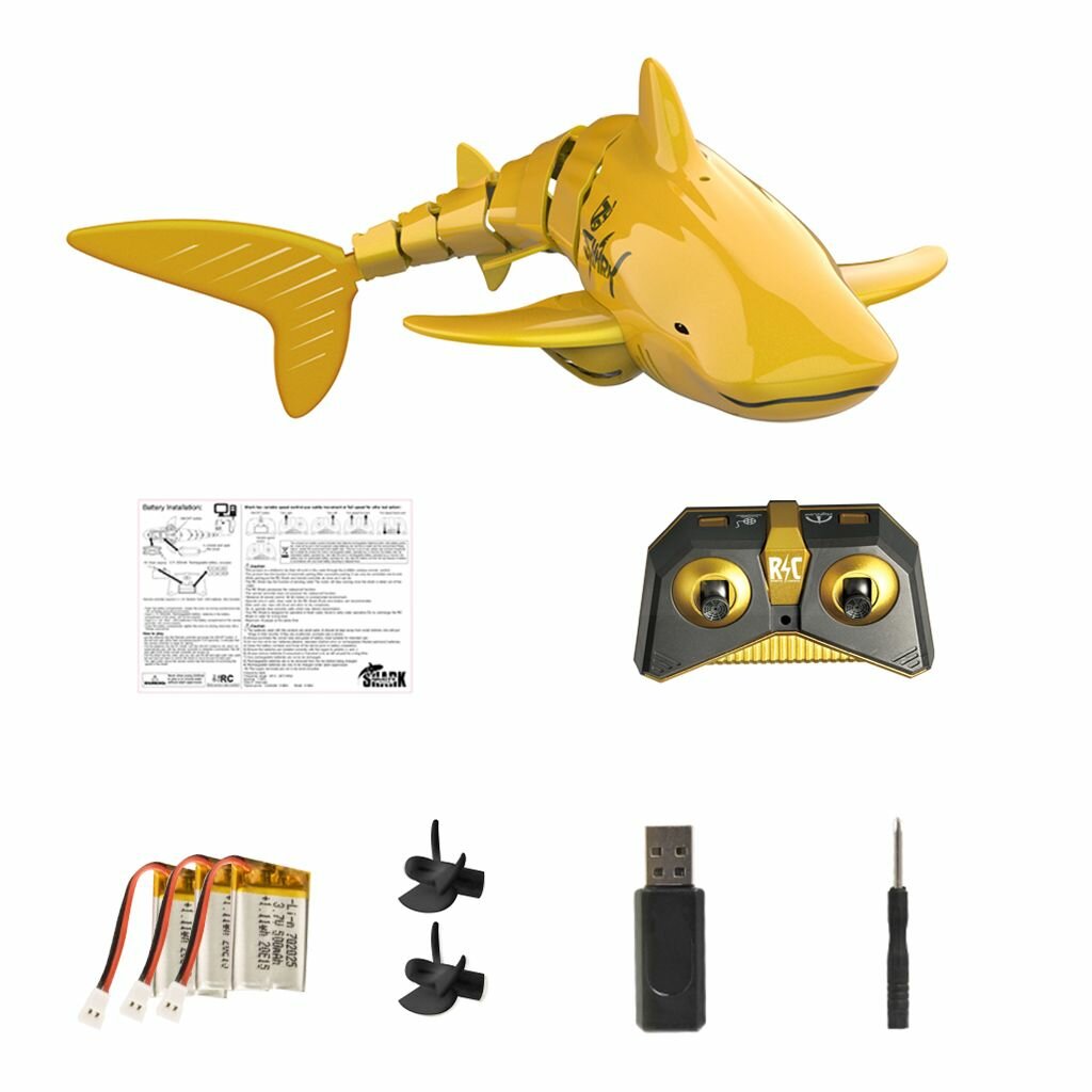 Детская лодка на радиоуправлении Golden Shark