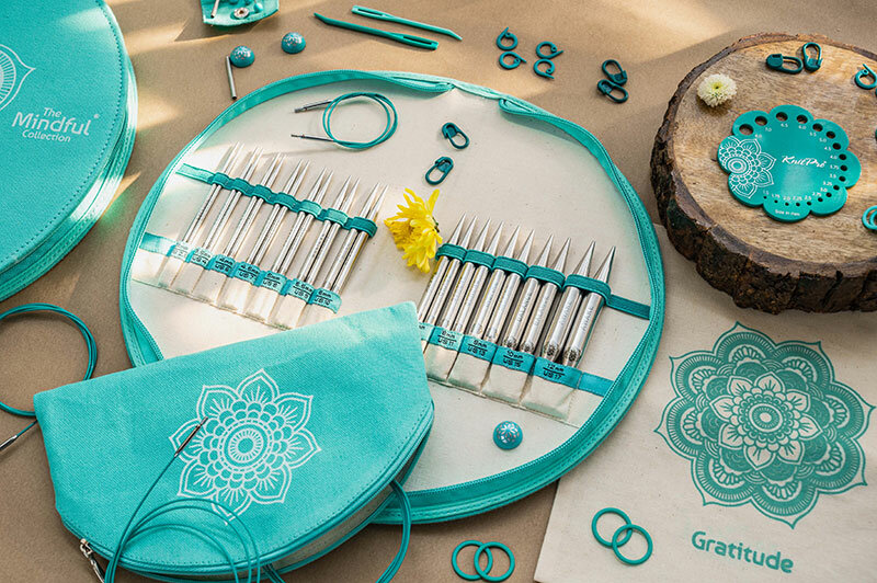 Набор спиц съемных укороченных Mindful "Warmth" /Тепло/, длина 10см, 11 размеров, KnitPro, 36310