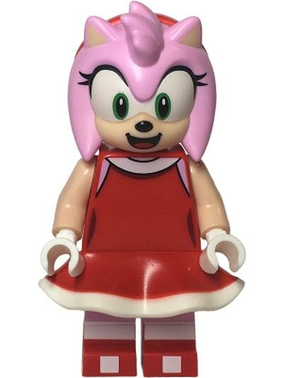 Минифигурка Lego son005 Amy Rose - Red Dress