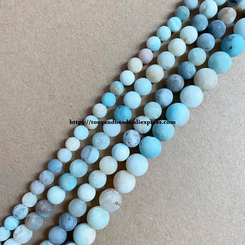 Амазонит бусины натуральные матовые смешанные цвета 4 6 8 10 12 мм 15 дюймов 8mm 45 to 48pcs