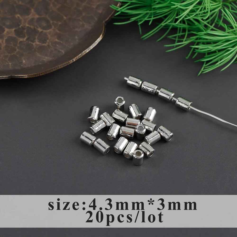 Замки для бижутерии YEGUI M1067, 4.3x3 мм, 20 шт, цвет M106705