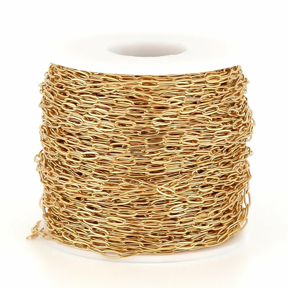 Цепочка Rolo Cable Link, 2.5 мм, gold color