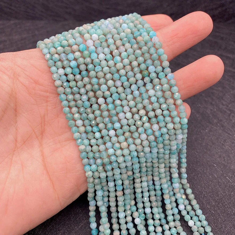 Бусины амазонит 2 мм 3 мм 4 мм 4mm about 95pcs