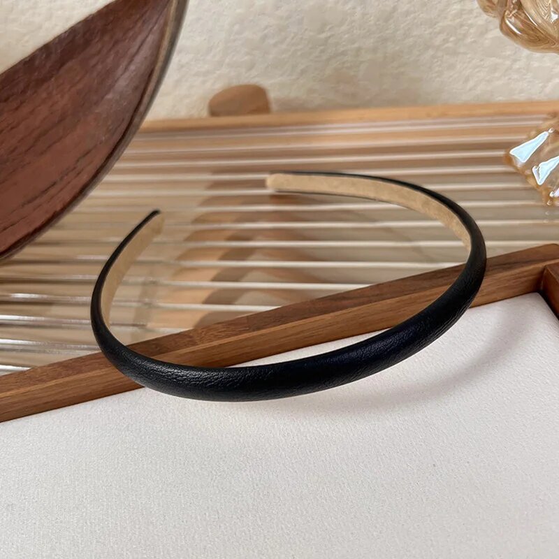 Женские кожаные повязки на голову JIJIANSHI черный