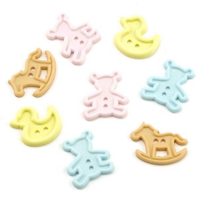 Пуговицы Dress It Up "Игрушки" декоративные, пластик