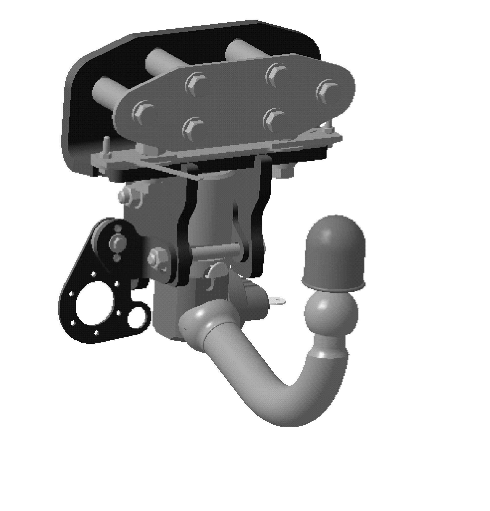 Фаркоп WESO 3012-D2 быстросъемный на Toyota Land Cruiser 200 2007-