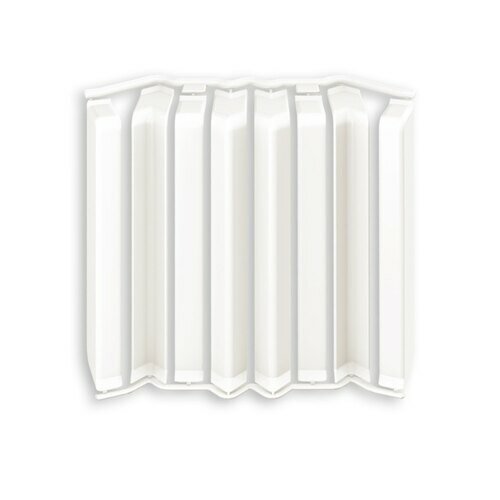 Комплект фурнитуры Идеал Дюра 80 мм Прямоугольный молочно-белый 037