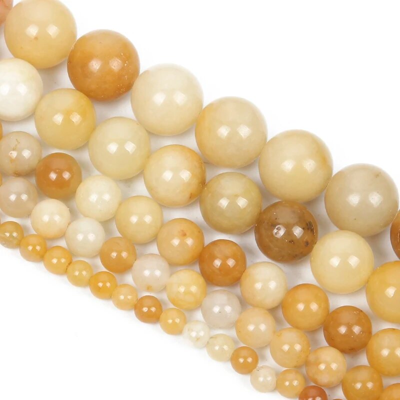 Бусины из желтого топаза 4/6/8/10/12 мм 12mm- about 30pcs