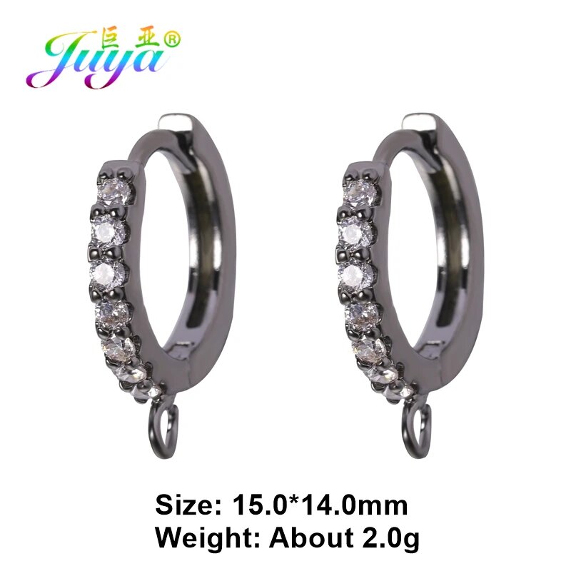 Juya серебряные швензы для сережек Metal Black