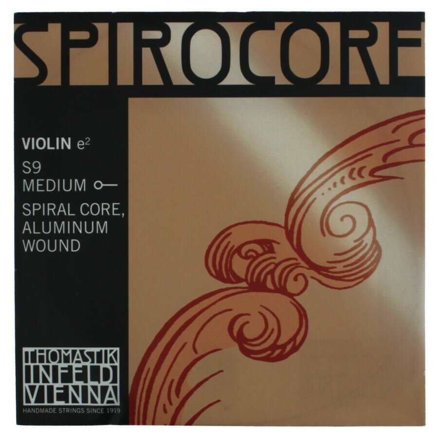 Струна скрипичная Е(МИ) S9 Spirocore, сталь/алюминий, Thomastik