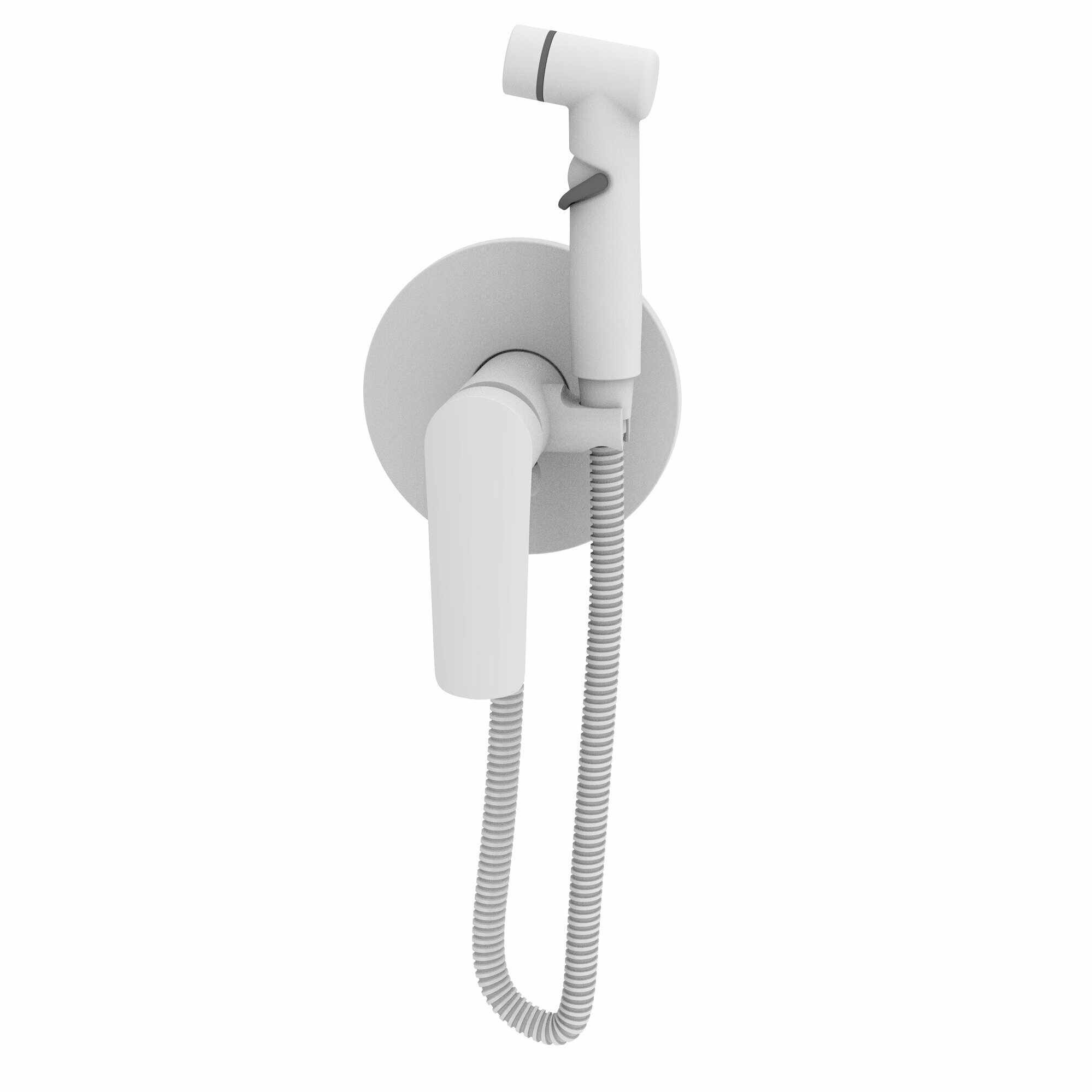 Смеситель "Lagos" SMHLGW скрытого монтажа с гигиеническим душем белый