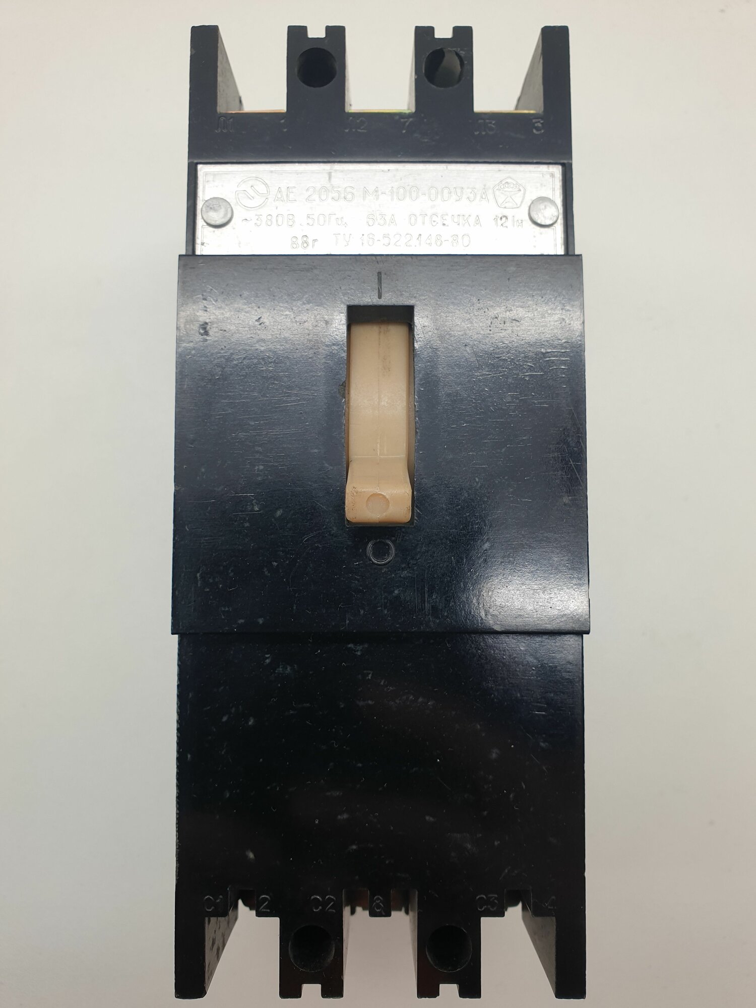 АЕ2056М-100-00УЗА, Выключатель автоматический, 63A, 12In, 380V 50Hz