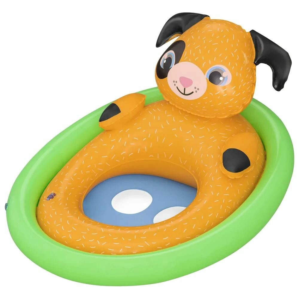 Надувной круг детский/водные ходунки для плавания Bestway 34180, Animals" 76*55 см, 3 цвета, 1-2 года, до 18 кг